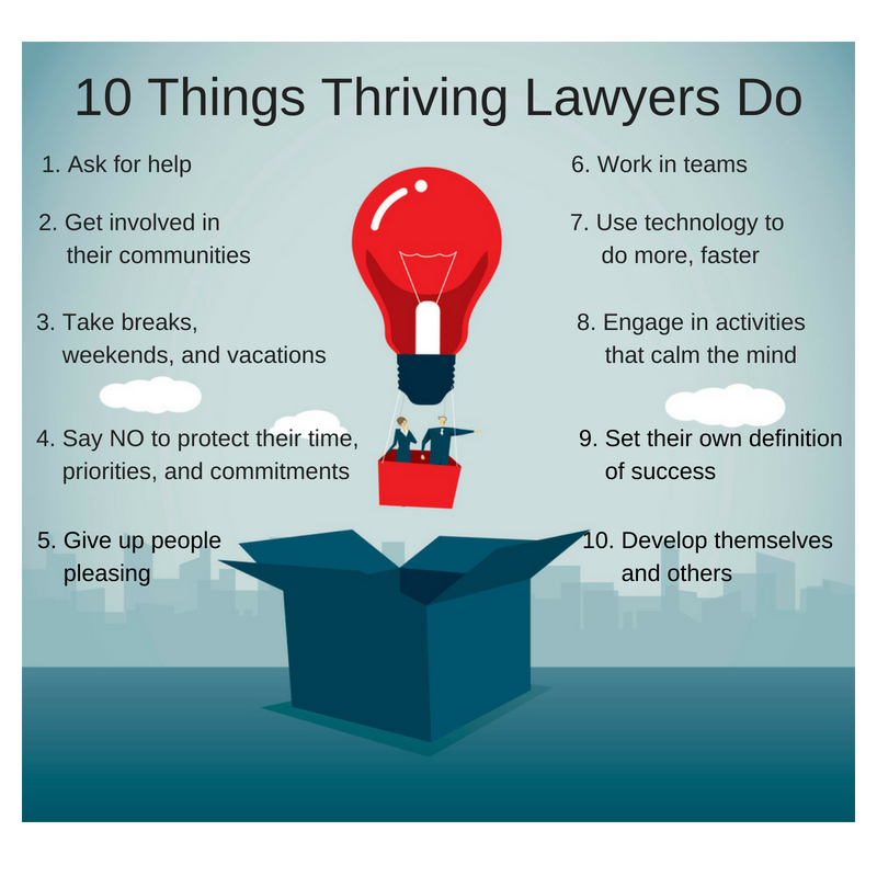 10 Things Thriving Lawyers Do Attorney With A Life 10 Things Thriving Lawyers Do Attorney With A Life